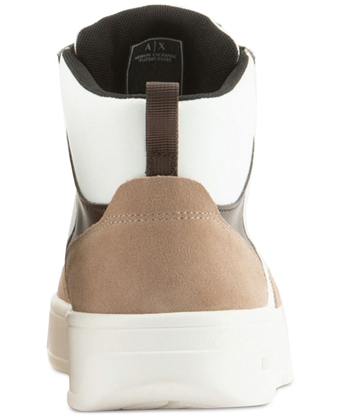 A|X Armani Exchange Men's High Top Logo Sneakers - Macy's
