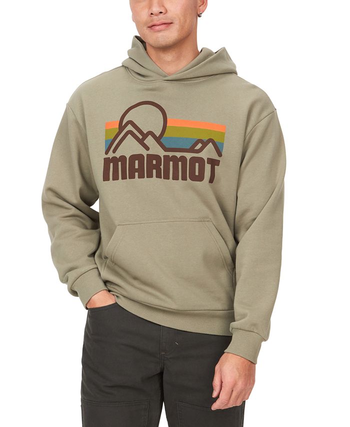 Marmot Men's Coastal Logo-Print Fleece Hoodie - Macy's