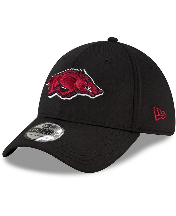 New Era Men's Black Arkansas Razorbacks Campus Preferred 39THIRTY Flex ...
