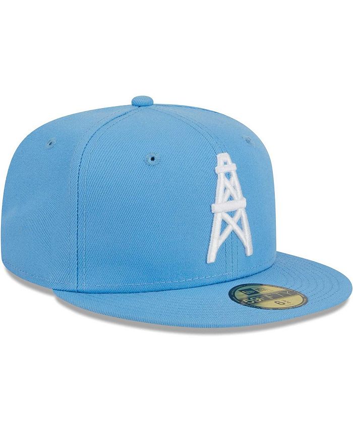 New Era Men's Light Blue Houston Oilers Gridiron Classics Throwback ...