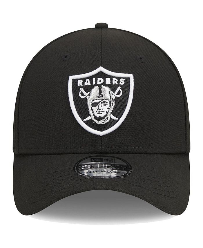 New Era Men's Black Las Vegas Raiders Main 39THIRTY Flex Hat - Macy's