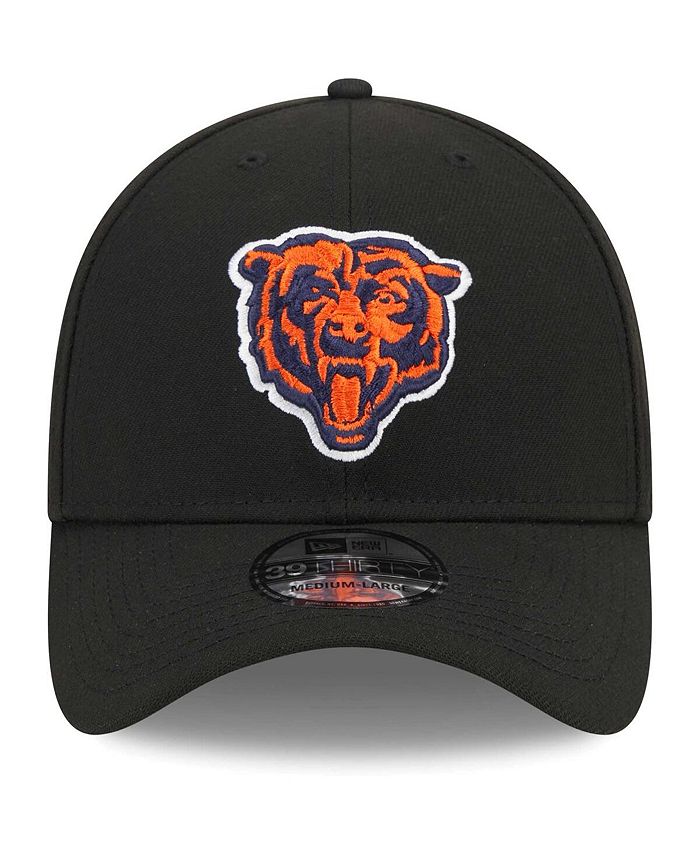 New Era Men's Black Chicago Bears Alternate Logo Main 39THIRTY Flex Hat ...