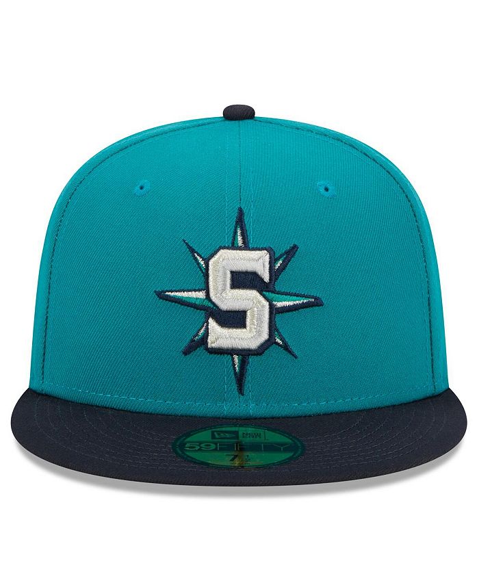 New Era Men's Aqua Seattle Mariners Cooperstown Collection Retro City ...
