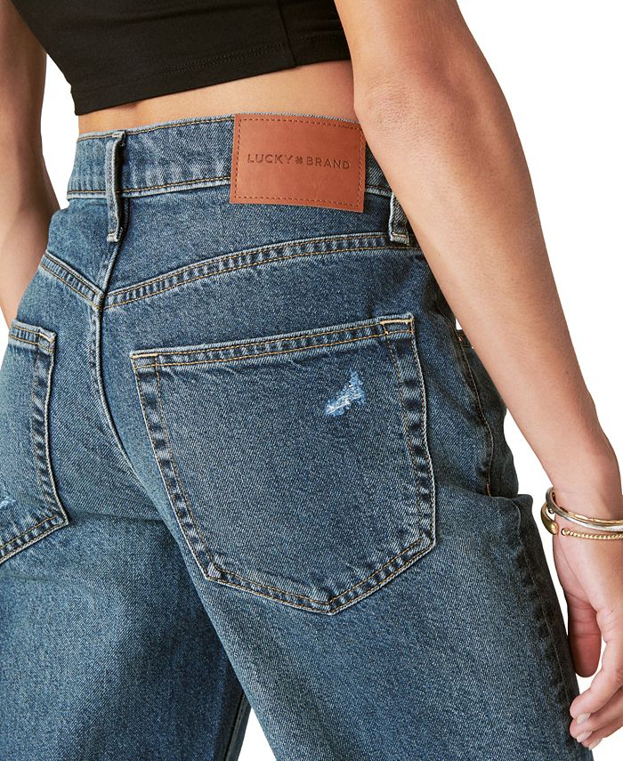 Lucky Brand Women's Knd Mid Rise Boy Denim Pants - Macy's
