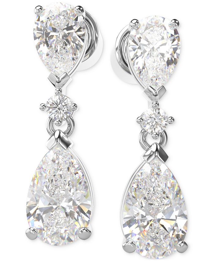 Swarovski Silver-Tone 2-Pc. Set Mesmera Crystal Drop Earrings ...