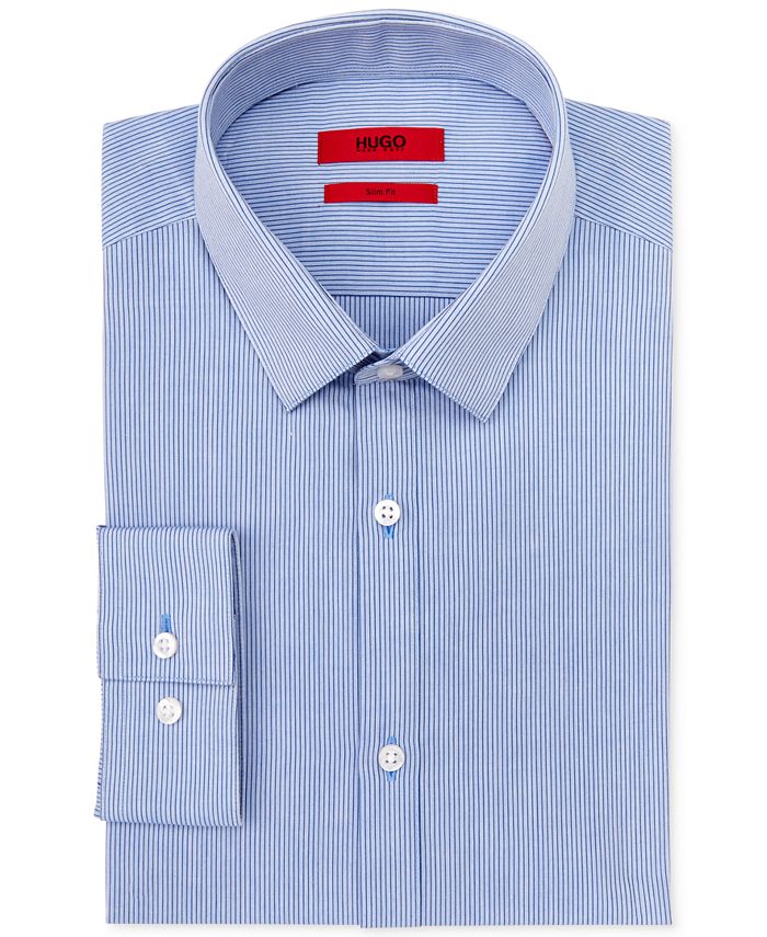 Hugo Boss Tonal Stripe Dress Shirt - Macy's