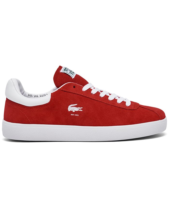 Lacoste Women's Baseshot Suede Casual Sneakers from Finish Line - Macy's