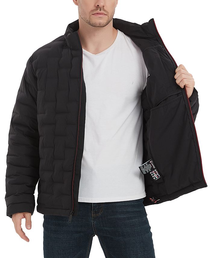 Outdoor United Men's Stretch Seamless Brick Quilted Full-Zip Puffer ...