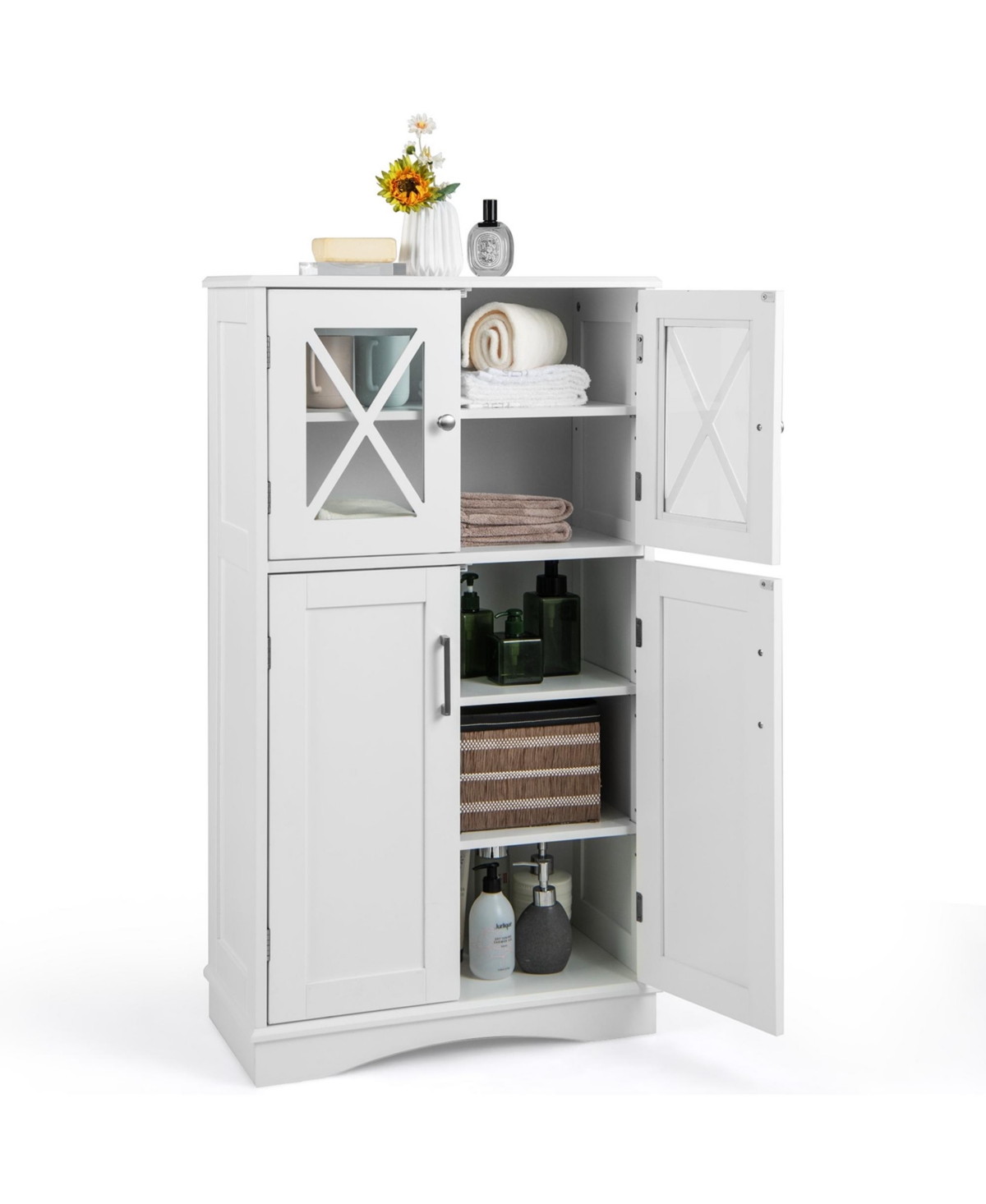Click here for Bathroom Storage Cabinet Linen Storage Cabinet wit... prices