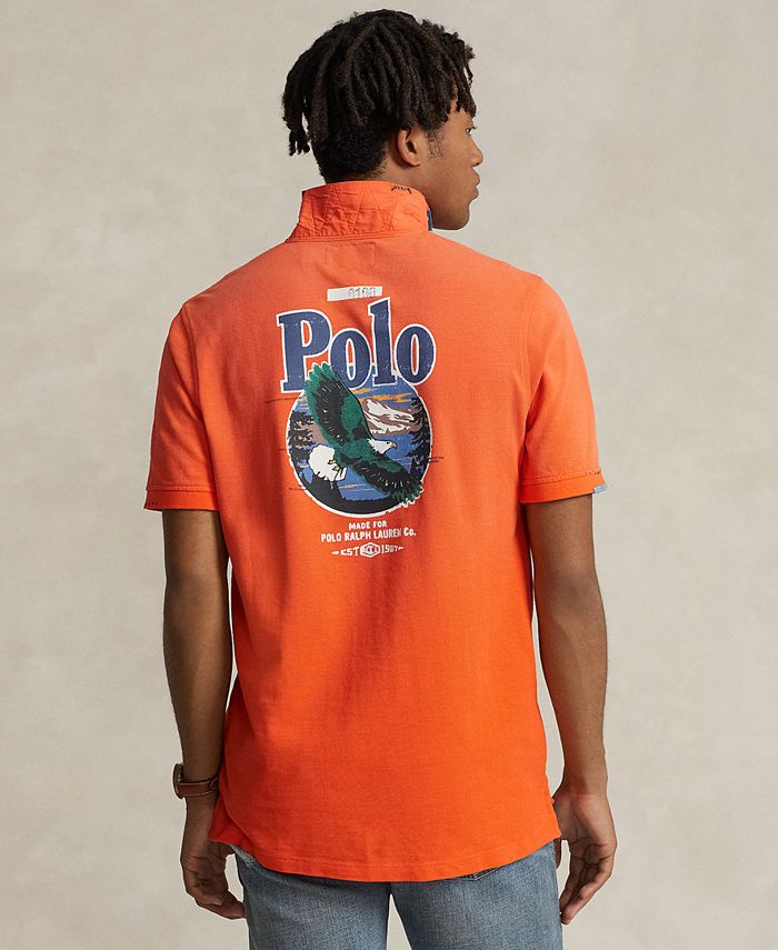 Polo Ralph Lauren Men's Classic-Fit Mesh Graphic Polo Shirt - Macy's