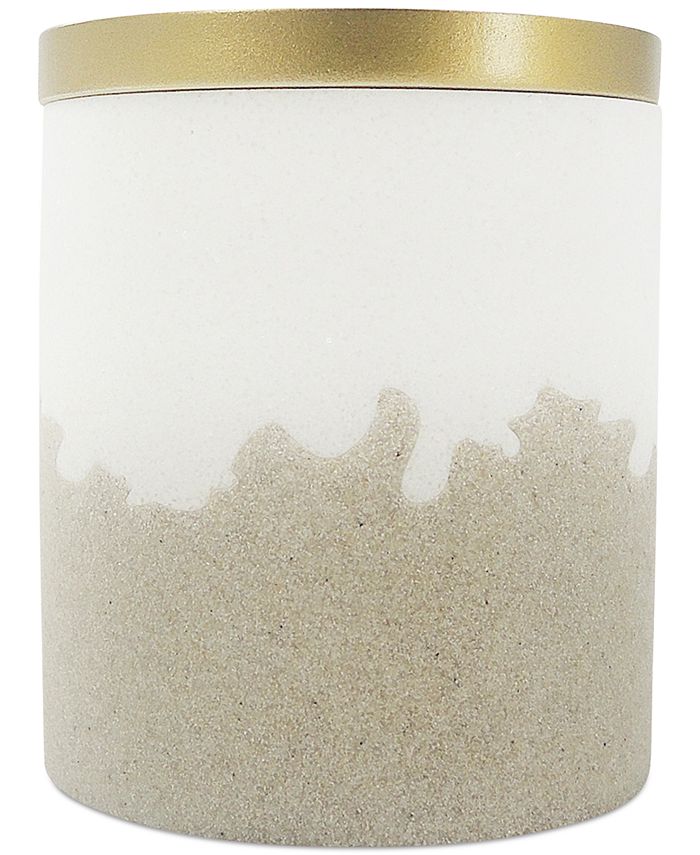 Lavender and Sage White Beige Drip 3-Pc. Bath Accessory Set - Macy's