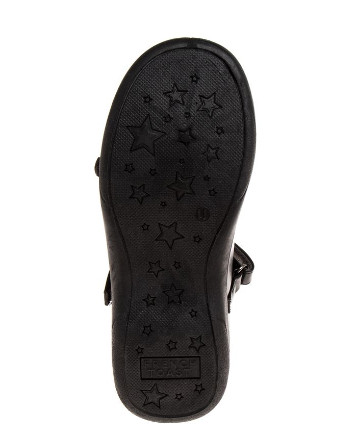 French Toast Little Girls School Hook and Loop Closure Shoes - Macy's