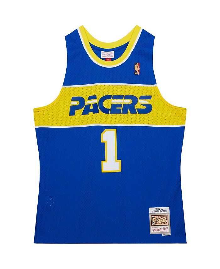 Mitchell & Ness Men's Stephen Jackson Royal Indiana Pacers Hardwood ...