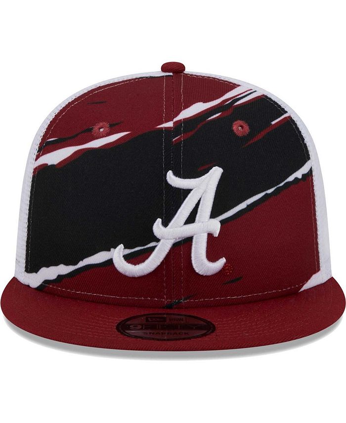 New Era Men's Crimson Alabama Crimson Tide Tear Trucker 9FIFTY Snapback Hat - Macy's