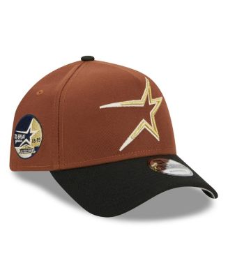 Men's New Era Brown Houston Astros Harvest A-Frame 9FORTY Adjustable ...