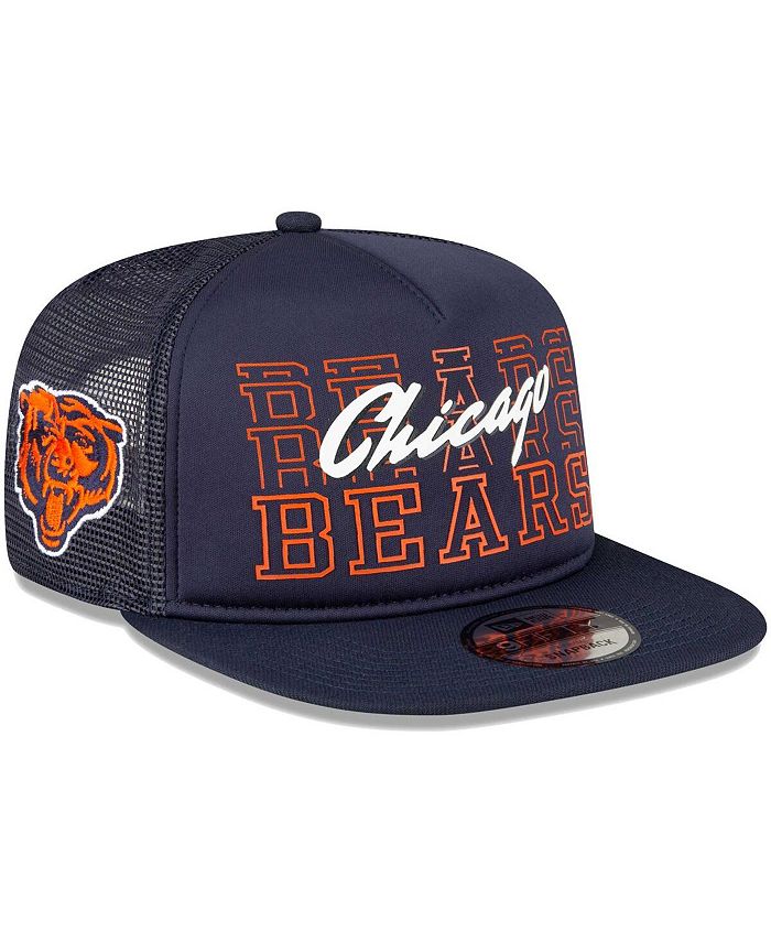 New Era Men's Navy Chicago Bears Instant Replay 9FIFTY Snapback Hat ...