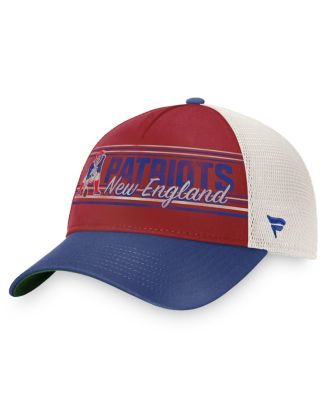 Men's Fanatics Red, Royal Distressed New England Patriots True Classic ...