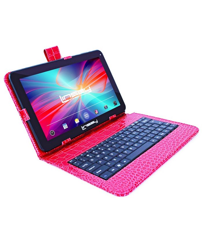 LINSAY New 10.1" Tablet Octa Core 128GB with Exclusive Luxury Red ...