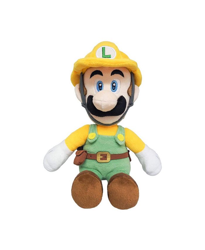 Little Buddy Super Mario All Star Builder Luigi 10 Inch Plush Figure ...