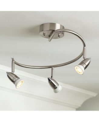 Spiral 3-Head LED Ceiling Track Light Fixture Kit Spot-Light GU10 ...