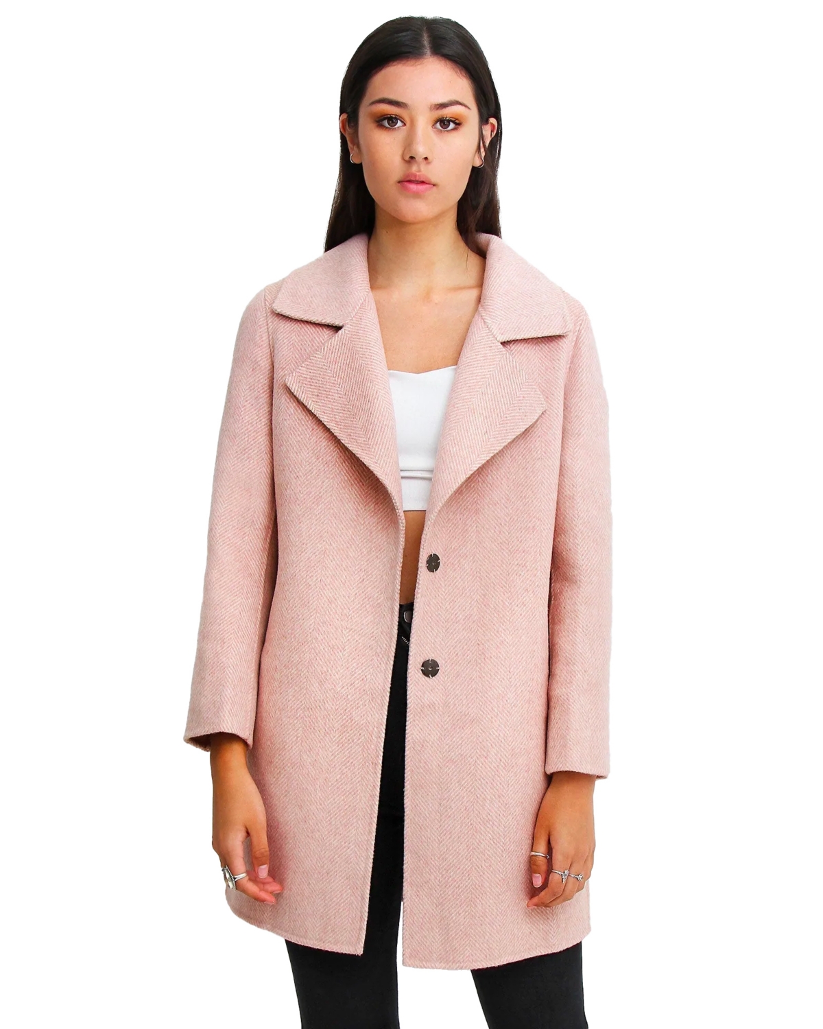 Click here for Belle & Bloom Womens Ex-Boyfriend Wool Blend Overs... prices