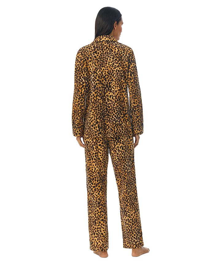 Lauren Ralph Lauren Women's 2-Pc. Printed Fleece Packaged Pajamas Set ...
