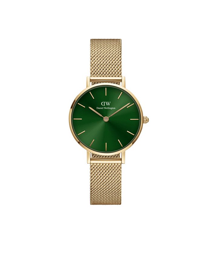 Daniel Wellington Women's Petite Emerald 23K Gold PVD Plated Stainless ...