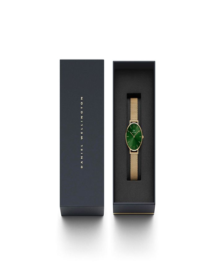 Daniel Wellington Women's Petite Emerald 23K Gold PVD Plated Stainless ...