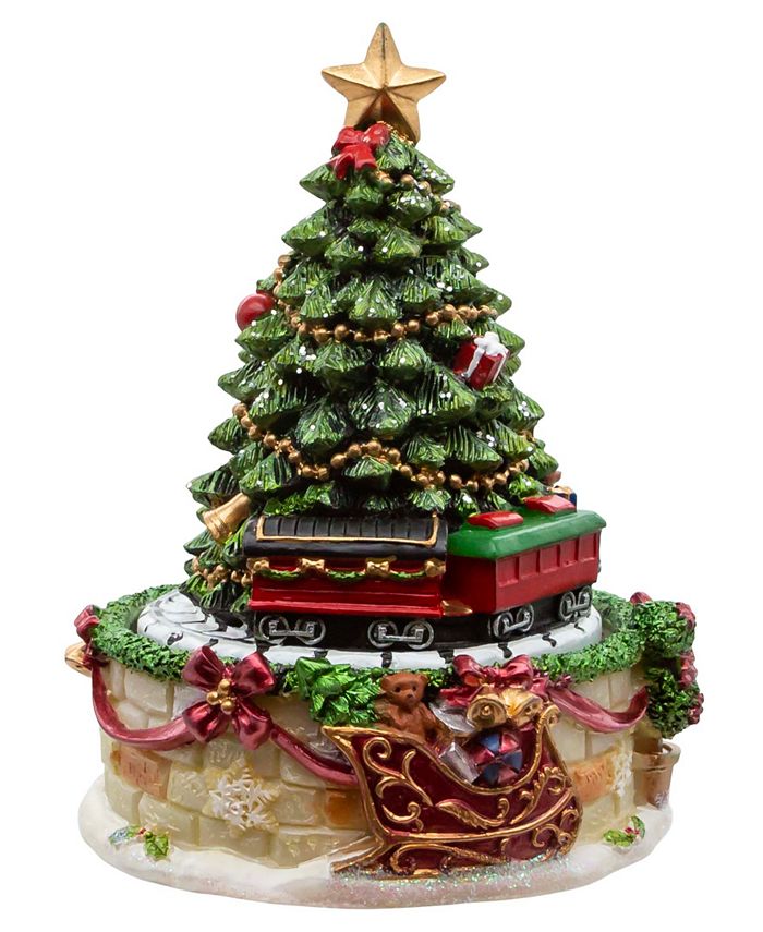 Kurt Adler 6" Christmas Tree Revolving Music Box - Macy's