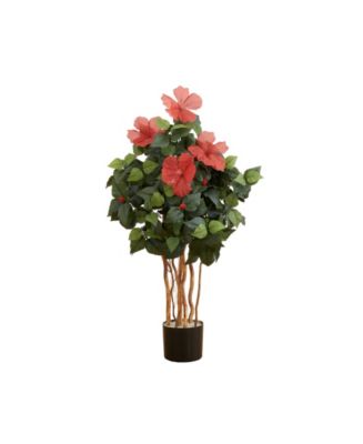 Nearly Natural 36" Artificial Hibiscus Tree - Macy's