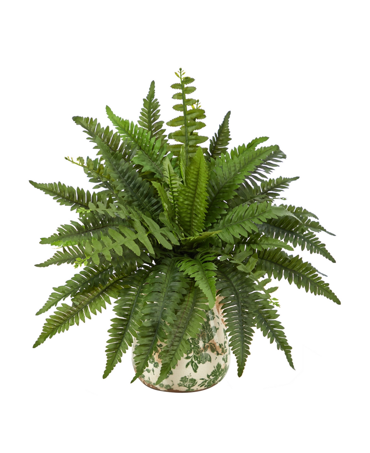 Click here for Nearly Natural 15 Boston Fern Artificial Plant wit... prices