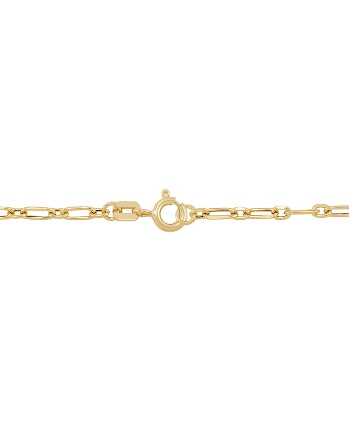 Italian Gold Children's Paperclip Link 13" Chain Necklace in 14k Gold ...