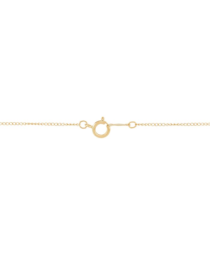 Macy's Children's Polished Tiny Cross 13" Pendant Necklace in 14k Gold ...