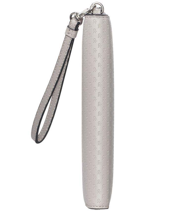 Calvin Klein Moon Embossed Signature Boxed Wallet with Wristlet Strap ...