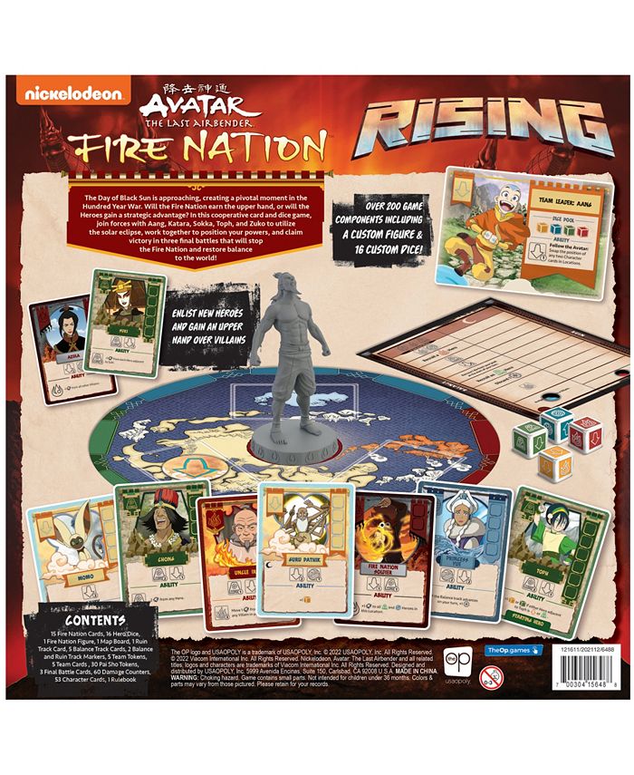 USAopoly Avatar - The Last Air Bender Fire Nation Rising Game - Macy's