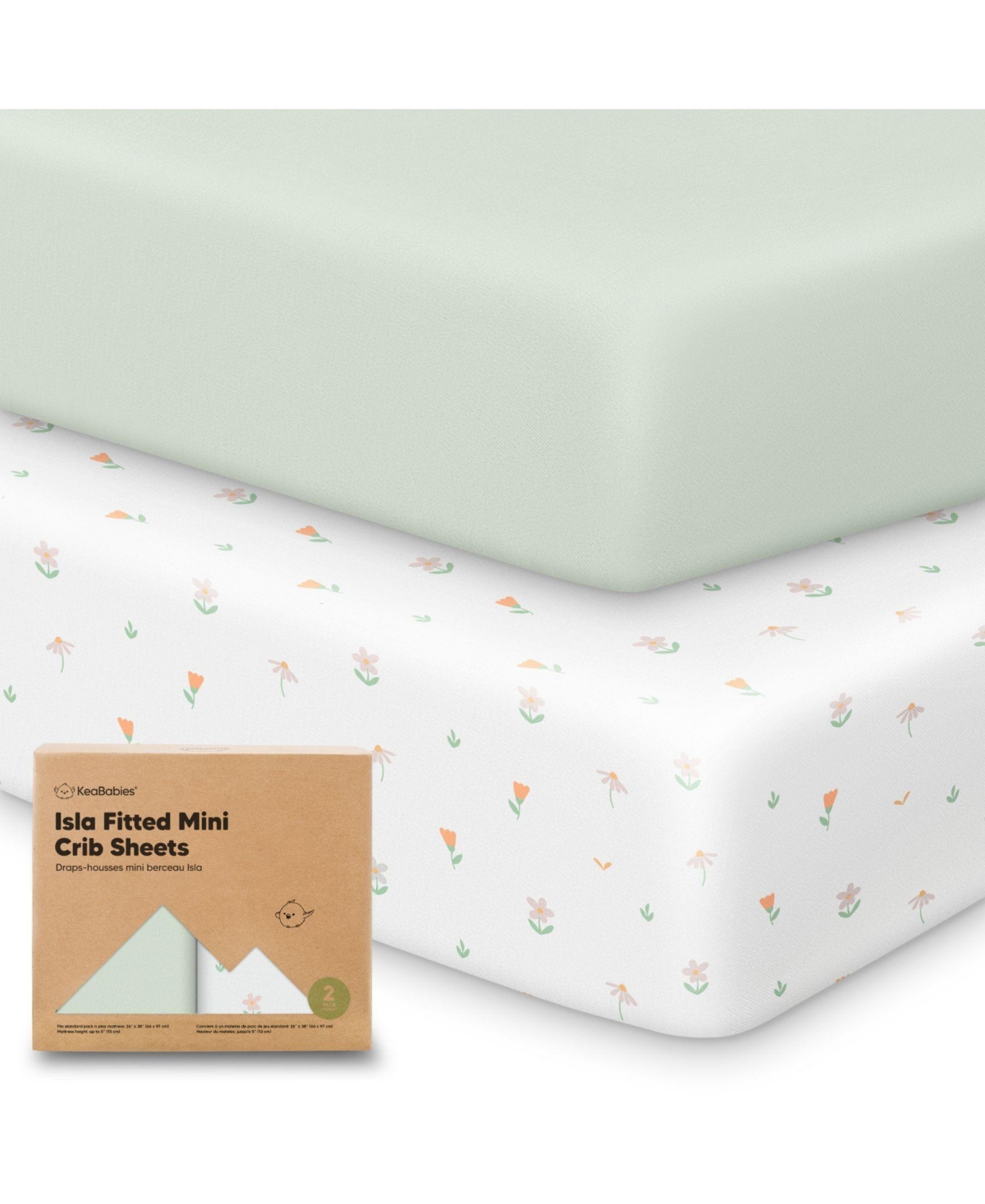 Click here for KeaBabies 2-Pack Mini Crib Sheets  Pack and Play S... prices
