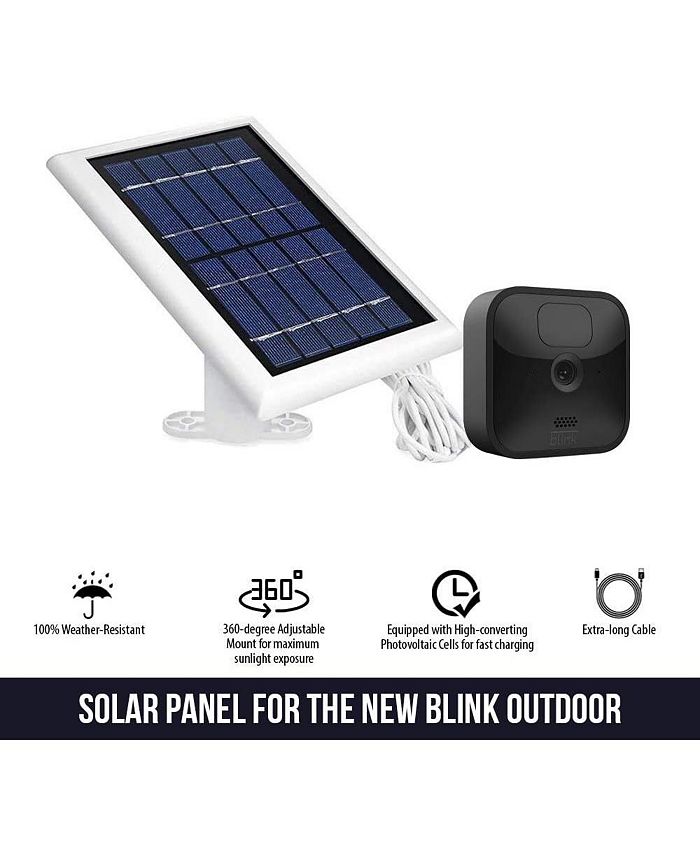 Wasserstein Solar Panel with Internal Battery Compatible with Blink ...