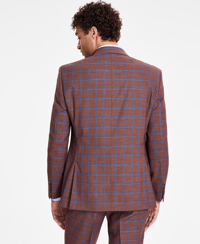 Tayion Collection Men's Classic-Fit Plaid Suit Jacket - Macy's