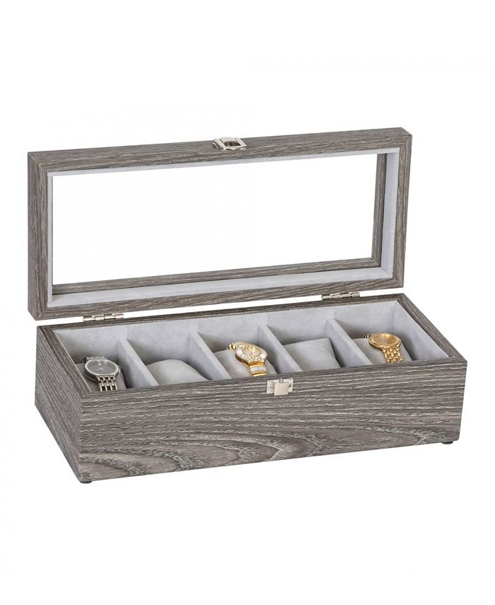 Mele & Co Nolan Watch Storage Woodgrain Veneer - Macy's