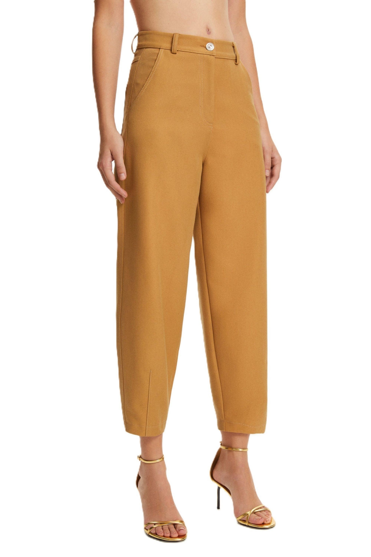 Click here for Nocturne Womens Pleated Slouchy Pants - Camel prices