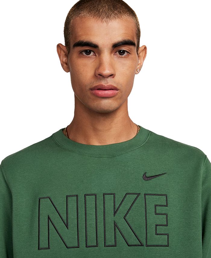 Nike Men's Sportswear Club Fleece Embroidered Logo Sweatshirt - Macy's