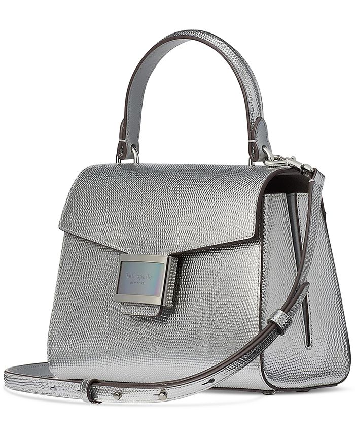 kate spade new york Katy Lizard Embossed Leather Small Top Handle - Macy's