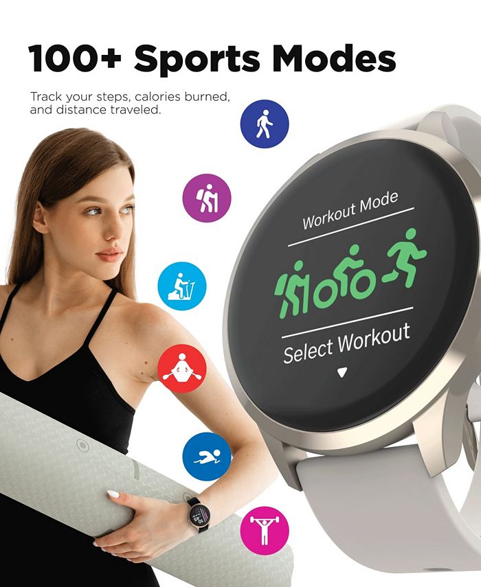 iTouch Sport 4 Unisex Silicone Strap Smartwatch 43.2mm - Macy's