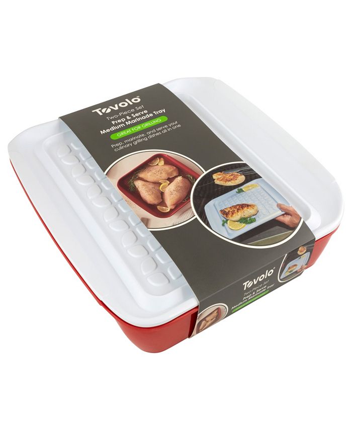 Tovolo Prep Serve Medium Marinade Tray Set - Macy's