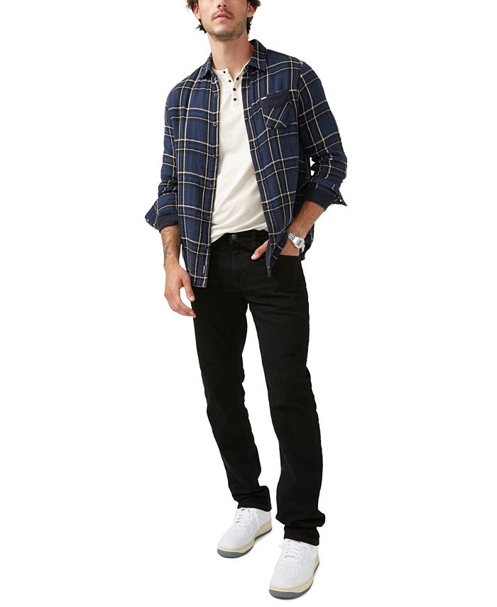 Buffalo David Bitton Men's Sujay Plaid Long Sleeve Shirt - Macy's