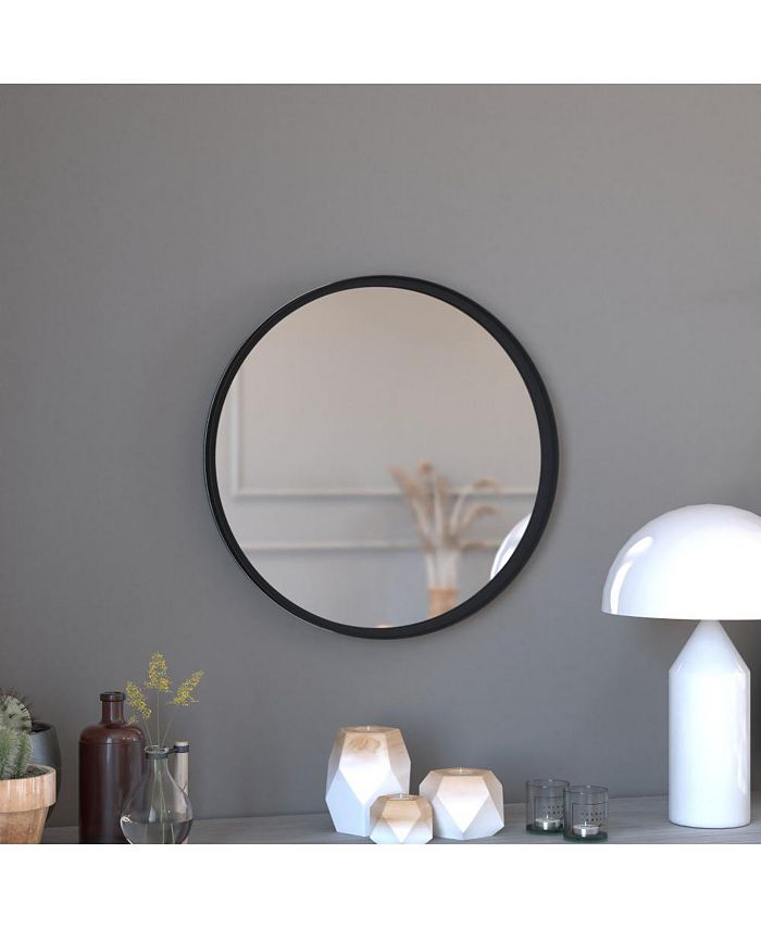 MERRICK LANE Monaco Accent Wall Mirror With Metal Frame For Bathroom ...