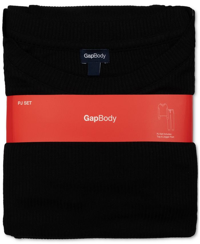 GAP GapBody Women's 2-Pc. Packaged Long-Sleeve Jogger Pajamas Set - Macy's
