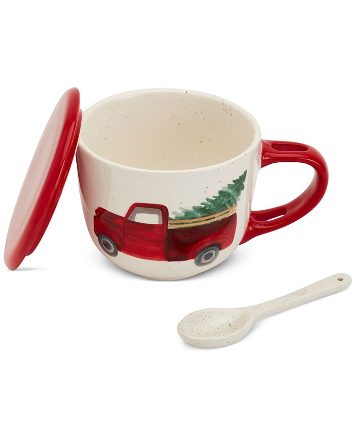 Dolly Parton Small Town Holiday Mug with Lid & Spoon - Macy's