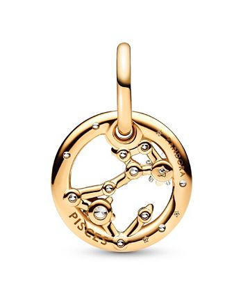 Pandora 14k Gold-Plated Zodiac Dangle Charm - Macy's