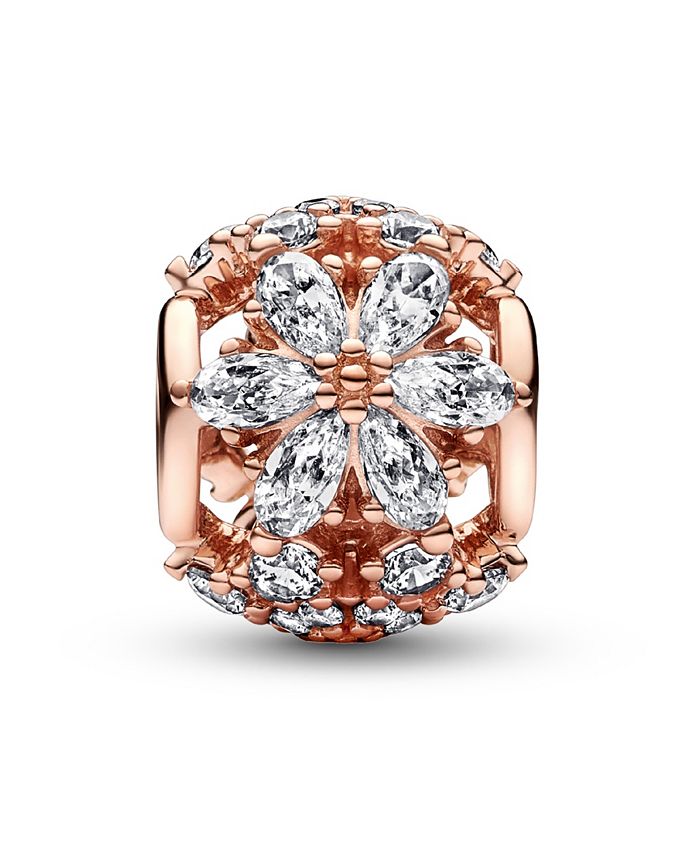 Pandora Cubic Zirconia Sparkling Herbarium Cluster Round Charm - Macy's